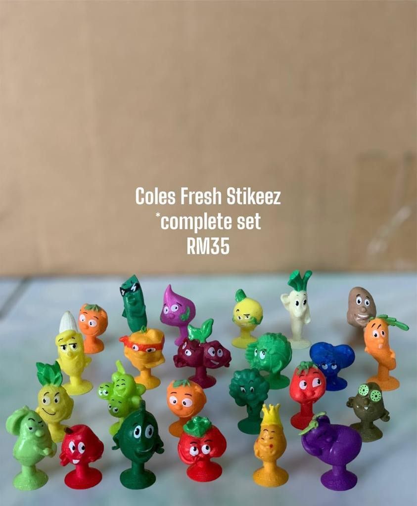 Coles Fresh Stikeez, Hobbies & Toys, Toys & Games on Carousell