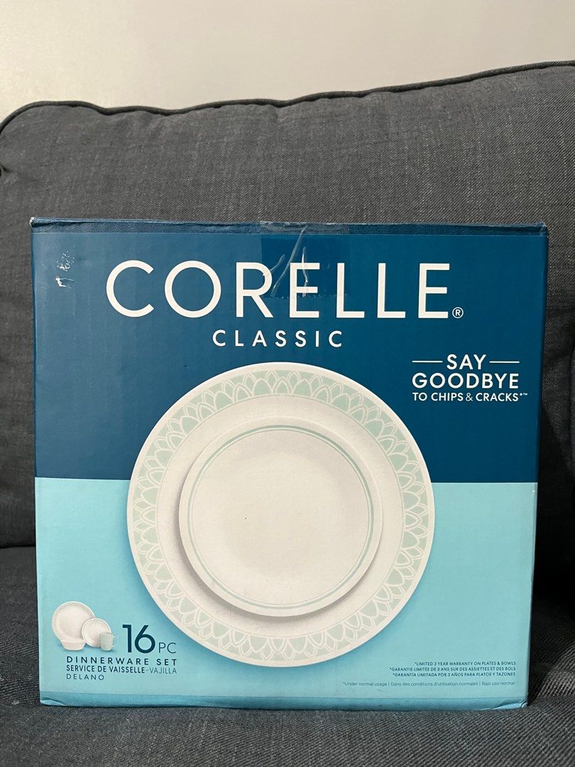 Corelle Classic 16pc Set, Furniture & Home Living, Kitchenware ...