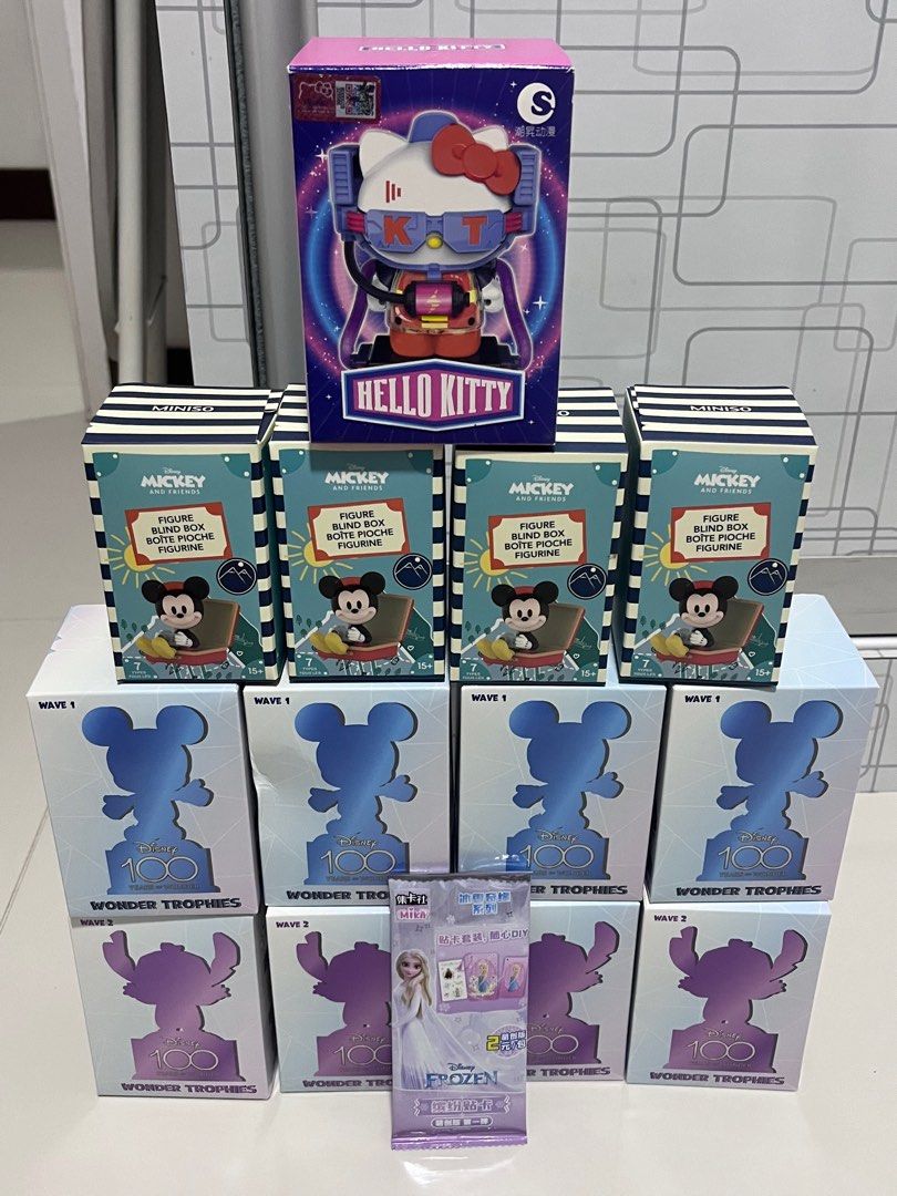 CPCM Disney 100, Hello Kitty, Mickey & friends Blind box, Hobbies & Toys, Toys & Games on Carousell