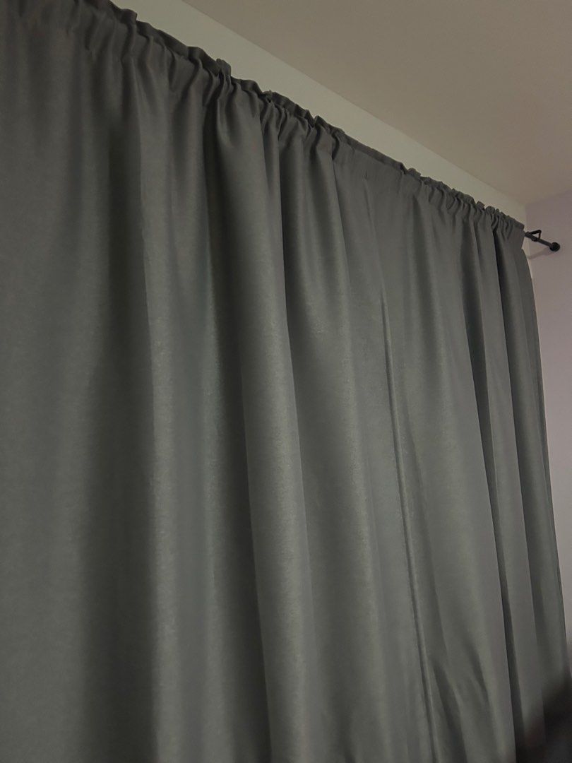 Curtains block out sun, Furniture & Home Living, Home Decor, Curtains ...