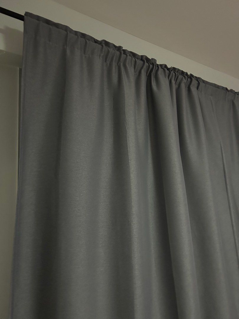 Curtains block out sun, Furniture & Home Living, Home Decor, Curtains ...