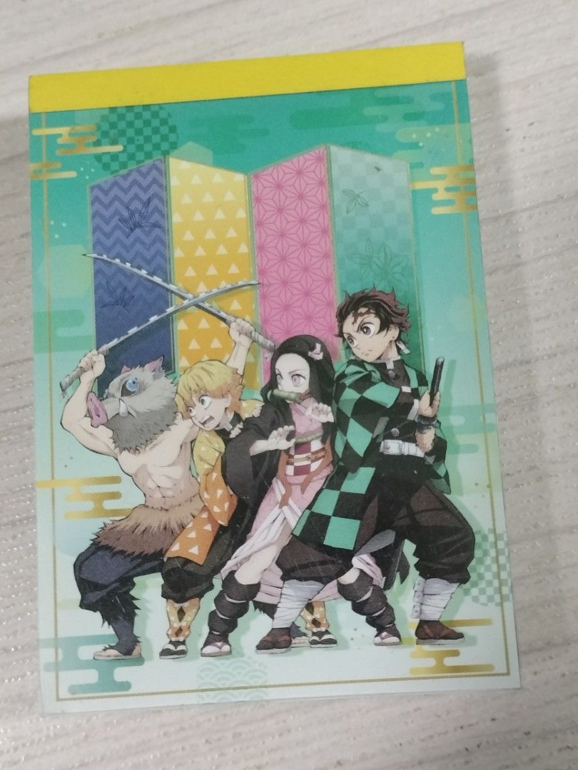 Demon slayer note pad authentic tanjiro, Hobbies & Toys, Memorabilia ...