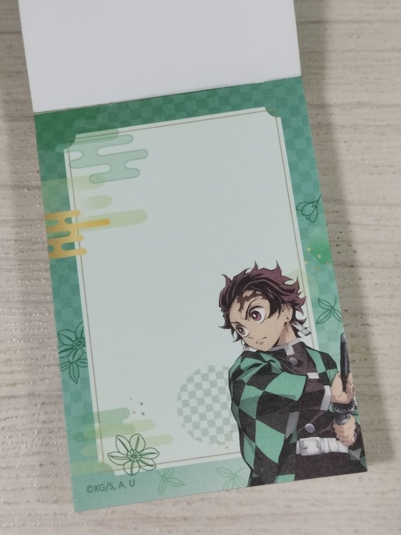 Demon slayer note pad authentic tanjiro, Hobbies & Toys, Memorabilia ...