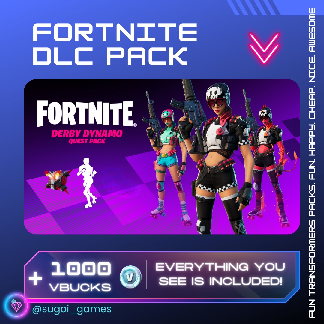 Derby Dynamo Quest Pack | Fortnite DLC/Add-on | Login Required |, Video ...
