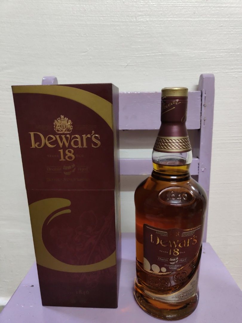 DEWAR'S 18 YEARS 750 ML DOUBLE AGED, Food & Drinks, Alcoholic Beverages ...