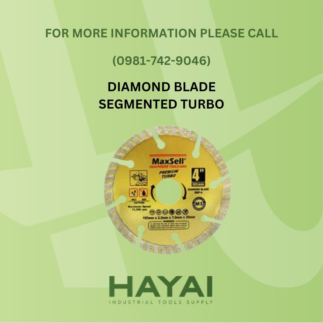 DIAMOND BLADE - SEGMENTED TURBO, Commercial & Industrial, Construction Tools & Equipment on ...