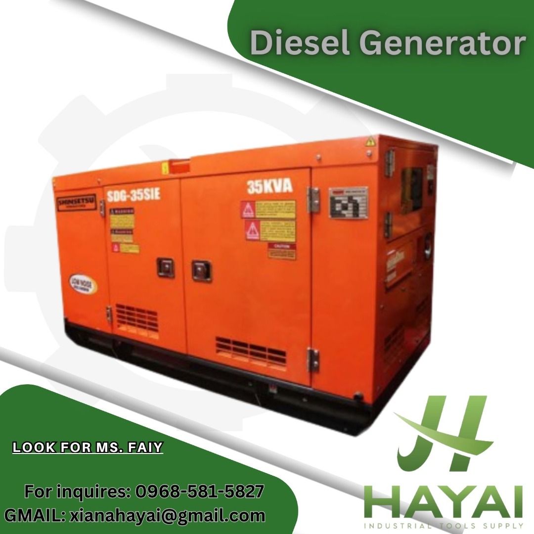Diesel Generator SHINSETSU, Commercial & Industrial, Construction Tools ...
