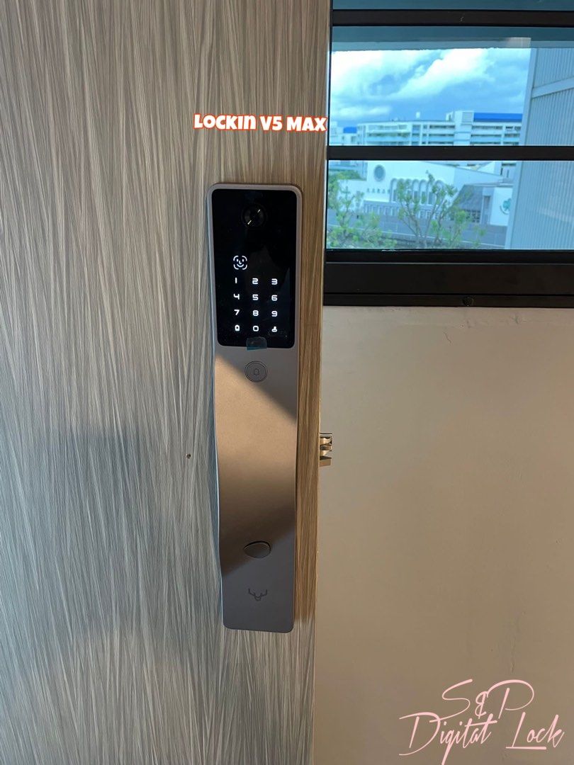 Digital door lock Lockin V5 Max wifi enable, Furniture & Home Living ...