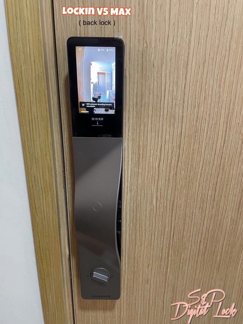 Digital door lock Lockin V5 Max wifi enable, Furniture & Home Living ...