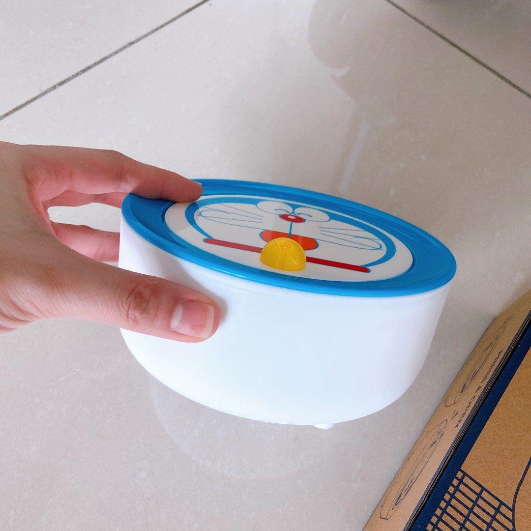 Doraemon food container/ storage box, Furniture & Home Living ...