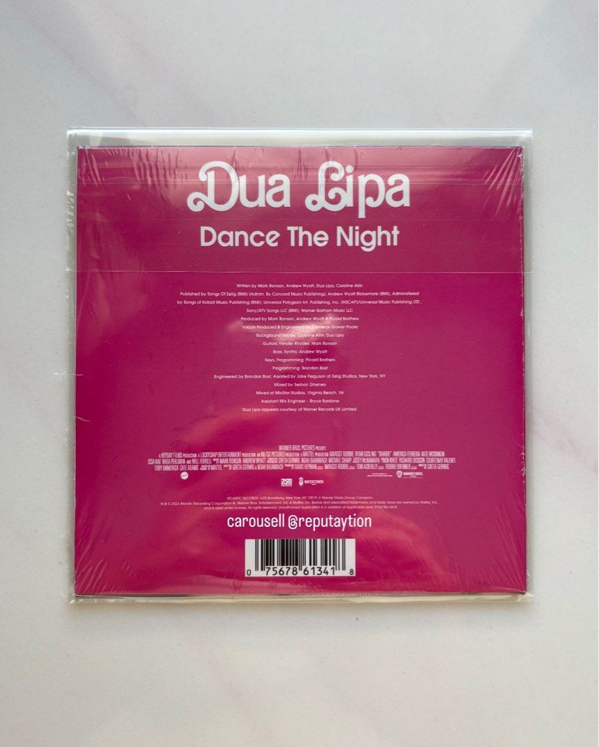 [現貨] Dua Lipa - Dance The Night CD Single, 興趣及遊戲, 音樂、樂器 & 配件, 音樂與媒體 ...