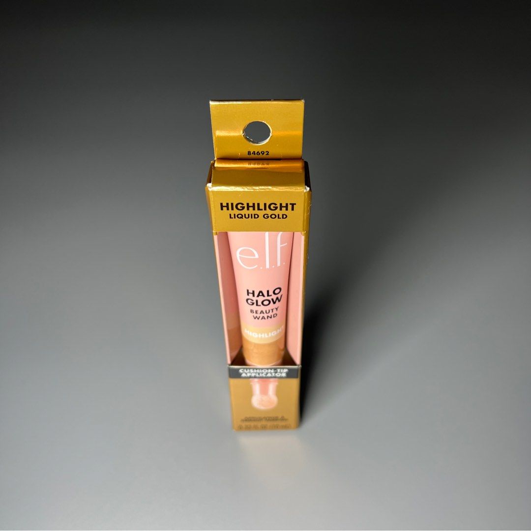 ELF Halo Glow Liquid Highlighter Beauty Wand - Liquid Gold, Beauty ...