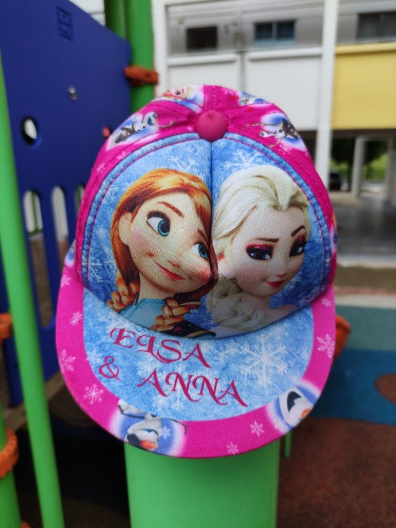 Elsa & Anna Kids Cap, Men's Fashion, Watches & Accessories, Caps & Hats ...