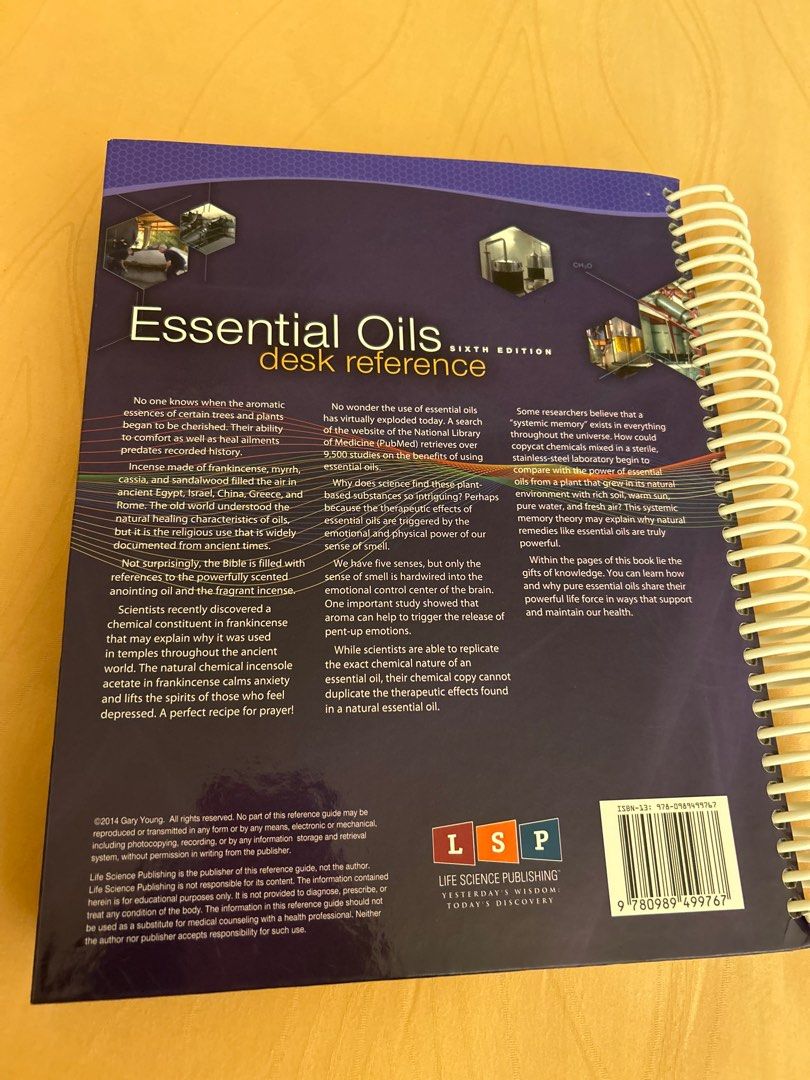 Essential Oils Desk Reference, Hobbies & Toys, Books & Magazines ...