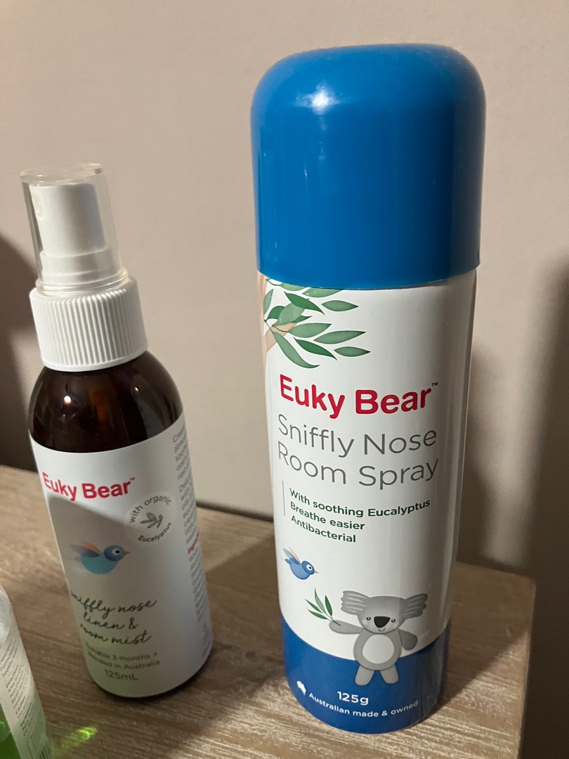 Euky bear sniffy nose room spray linen mist, Babies & Kids, Bathing ...