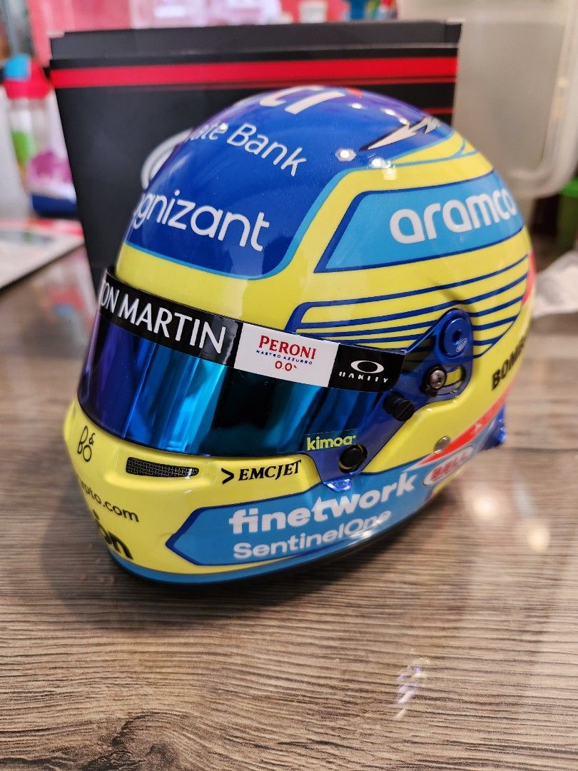 Fernando Alonso 2023 Aston Martin Helmet 1:2 Scale, Hobbies & Toys ...