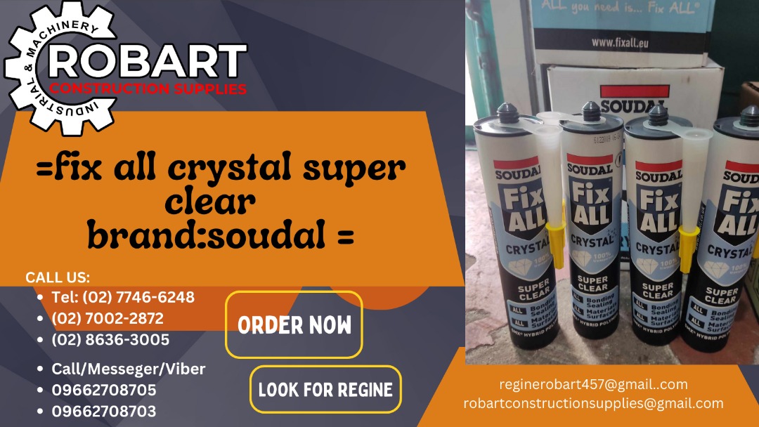 =fix all crystal super clear brand:soudal =, Commercial & Industrial ...