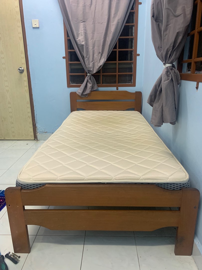 Frame Katil, Furniture & Home Living, Furniture, Bed Frames ...