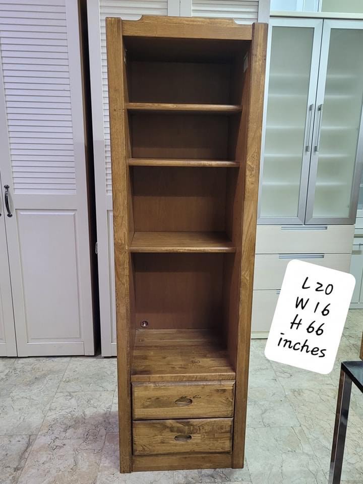 FS: SLIM DISPLAY SHELF *wood *adjustable shelves, Furniture & Home ...