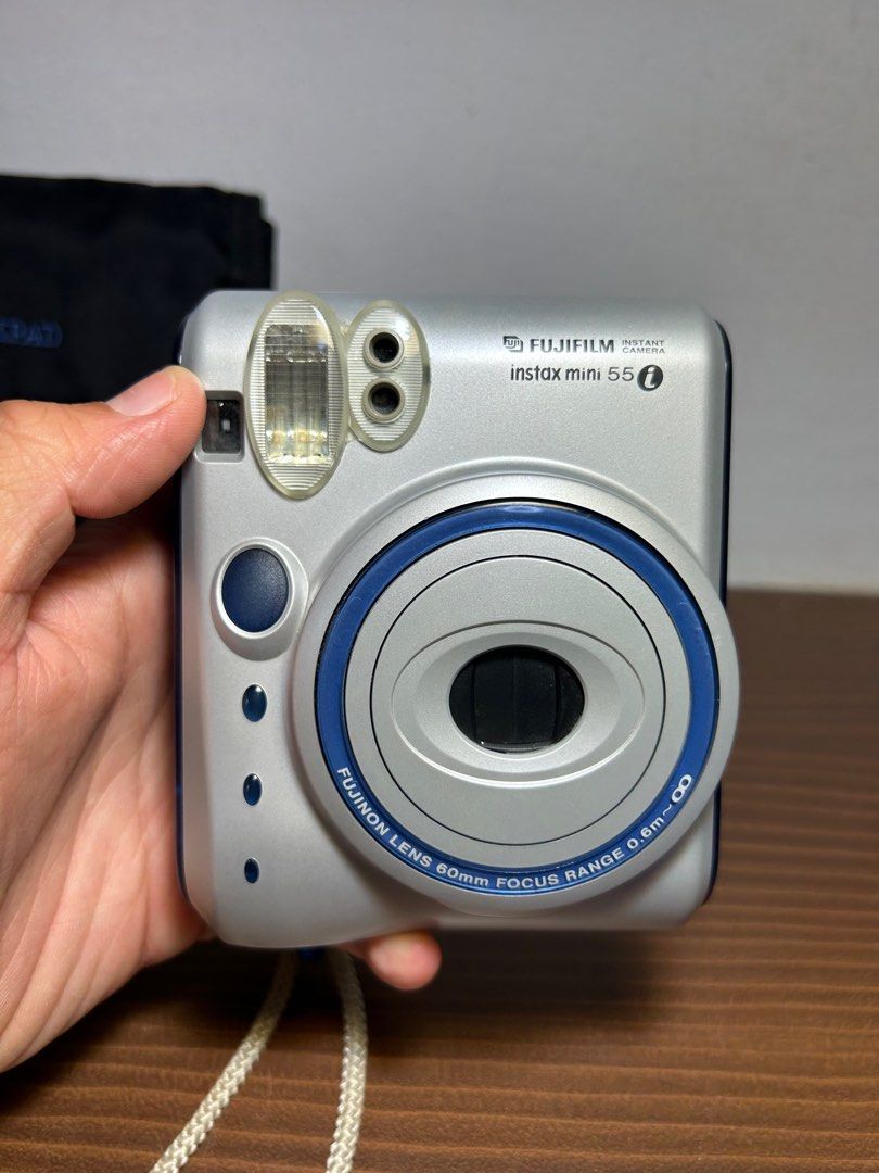 Fujifilm Instax Mini 55 - Blue (Instant Camera / Polaroid Camera ...