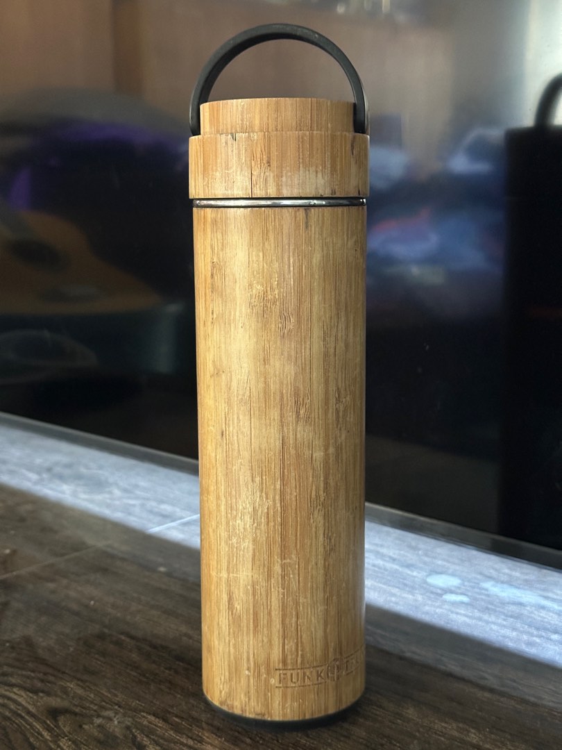 Funk Trunk Bamboo Tumbler with Metal Rubber Handle (500ml), Furniture ...