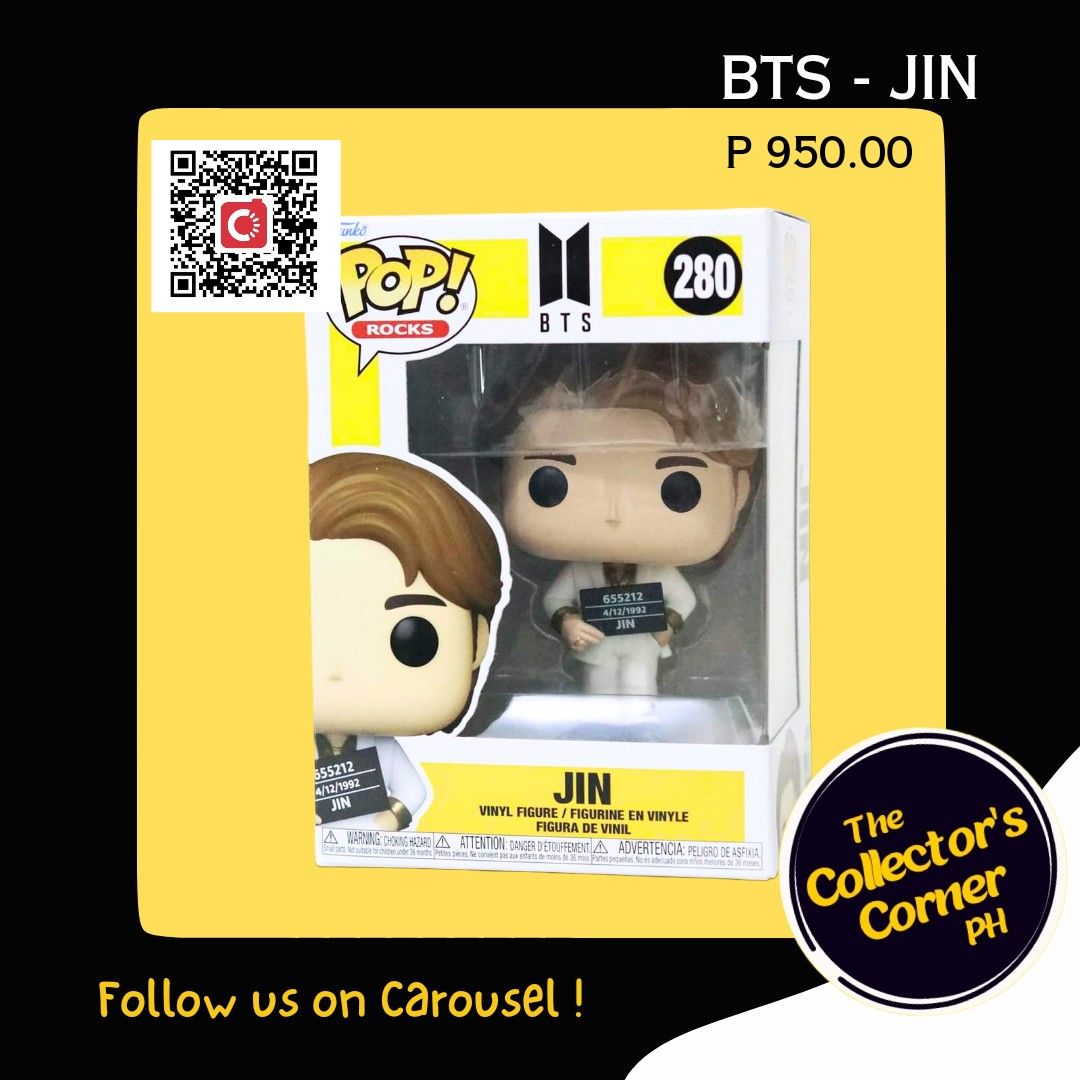 Funko Pop - BTS (Butter) - Jin, Hobbies & Toys, Toys & Games on Carousell
