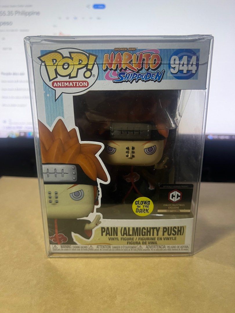 Funko POP NARUTO SHIPPUDEN: PAIN (ALMIGHTY PUSH) GITD CC Exclusive 944 ...