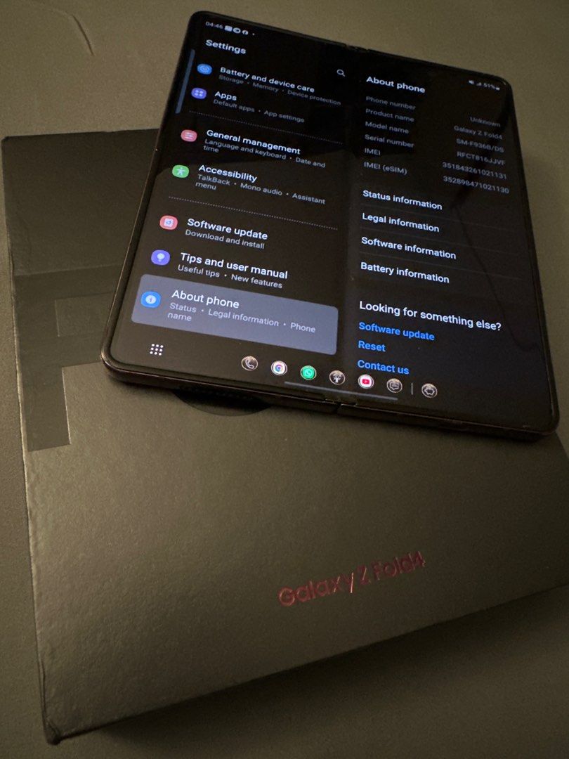 Galaxy Z Fold 4 Burgundy 256GB, Mobile Phones & Gadgets, Mobile Phones ...