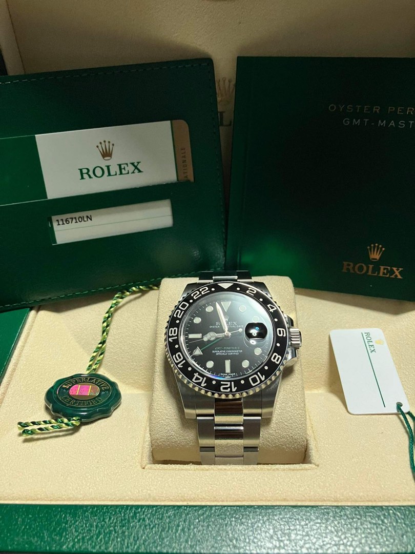 Rolex Gmt master 2 green arrow, Luxury, Watches on Carousell