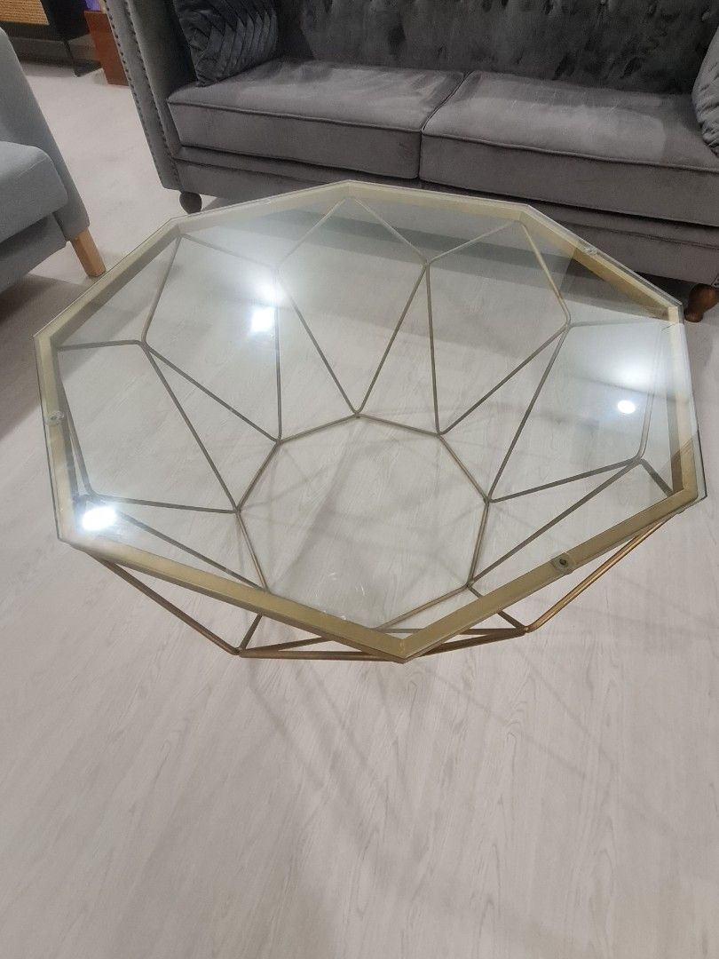 Gold Diamond Coffee Table, Furniture & Home Living, Furniture, Tables ...