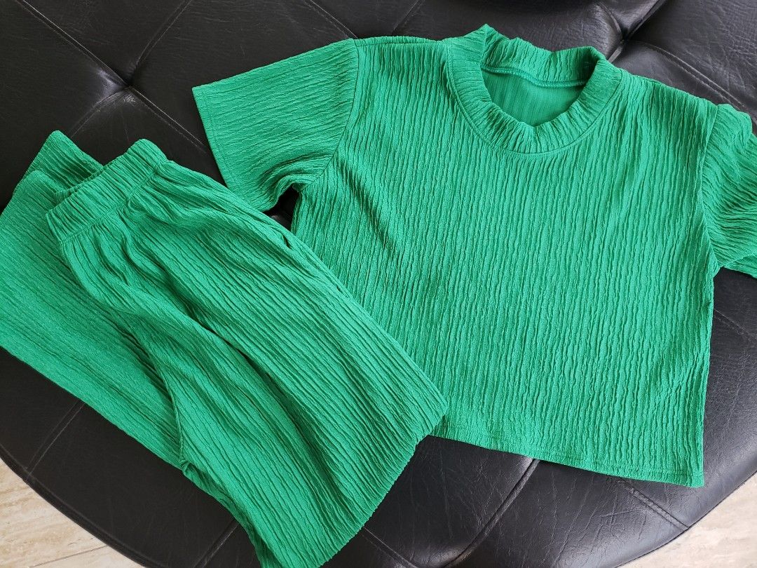 Rush sale!! Green Coords Set Terno, Women's Fashion, Dresses & Sets ...