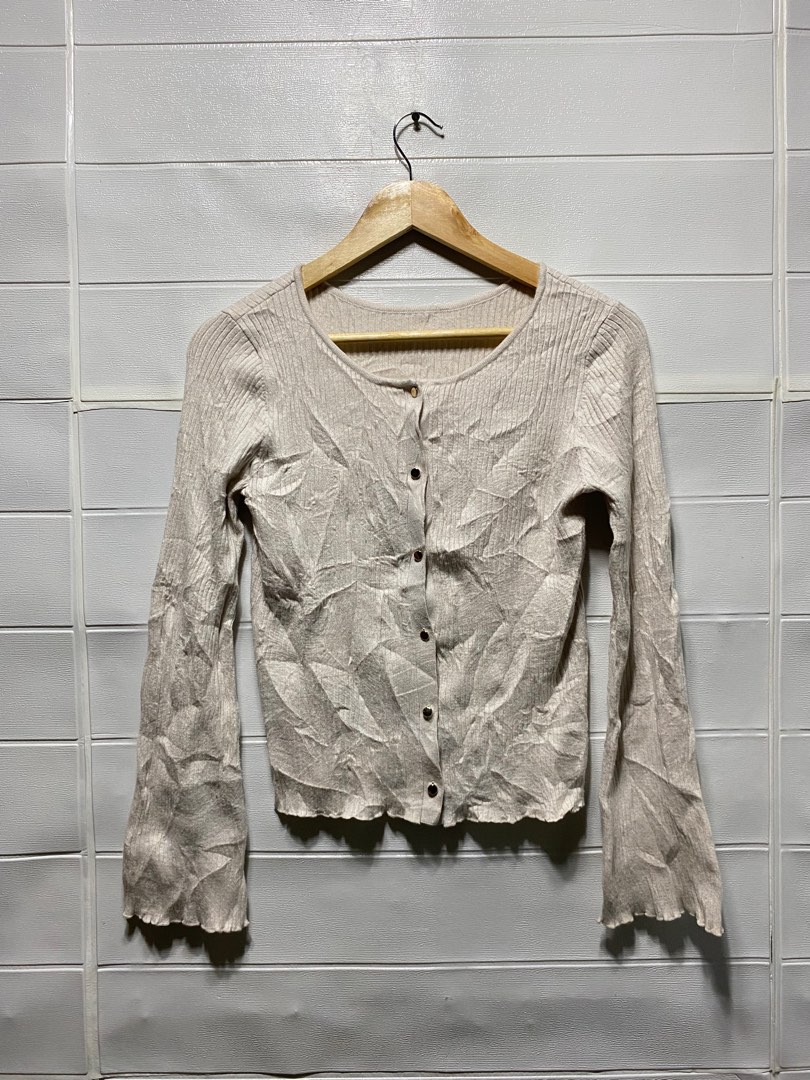 GU by Uniqlo Ribbed Cardigan, Women's Fashion, Coats, Jackets and ...