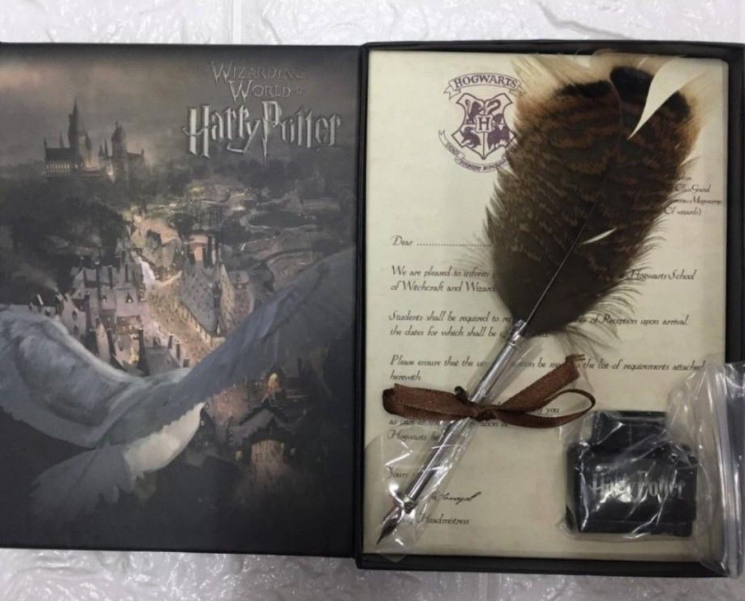 Harry Potter Ink and Quill Set, Hobbies & Toys, Memorabilia ...