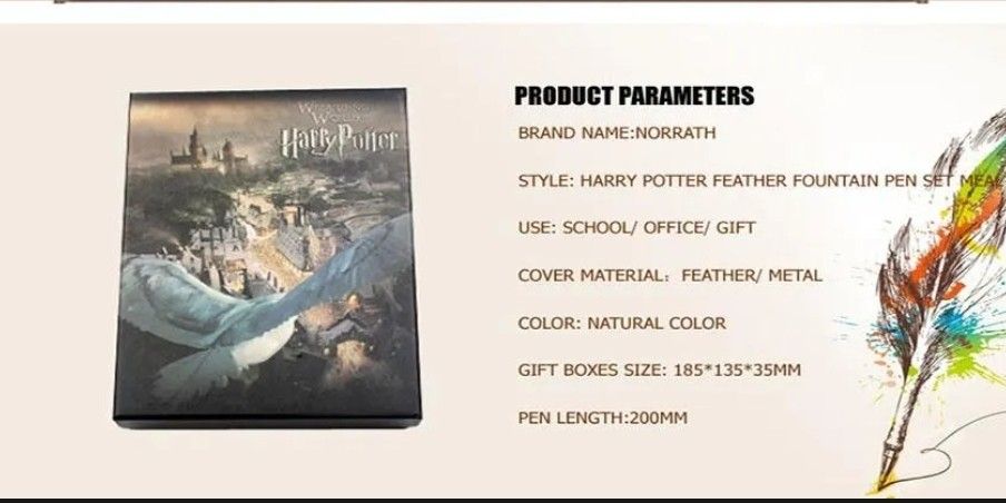 Harry Potter Ink and Quill Set, Hobbies & Toys, Memorabilia ...