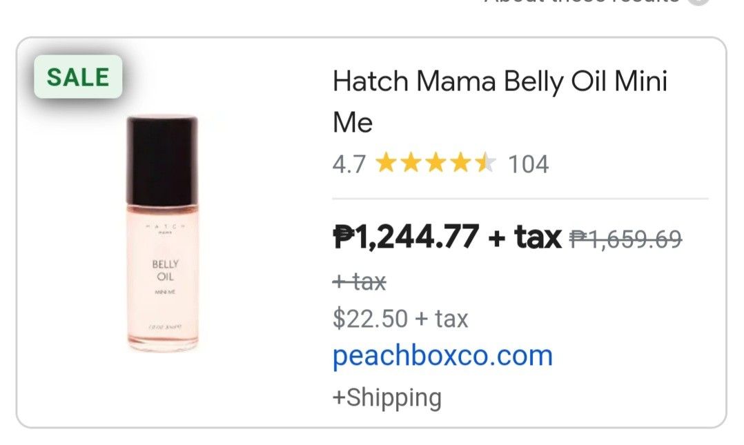 Hatch Mama Belly Mask & Belly Oil Mini Me, Babies & Kids, Maternity ...