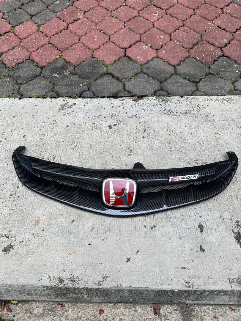 Honda civic fd mugen carbon fiber front grille, Car Accessories, Accessories on Carousell