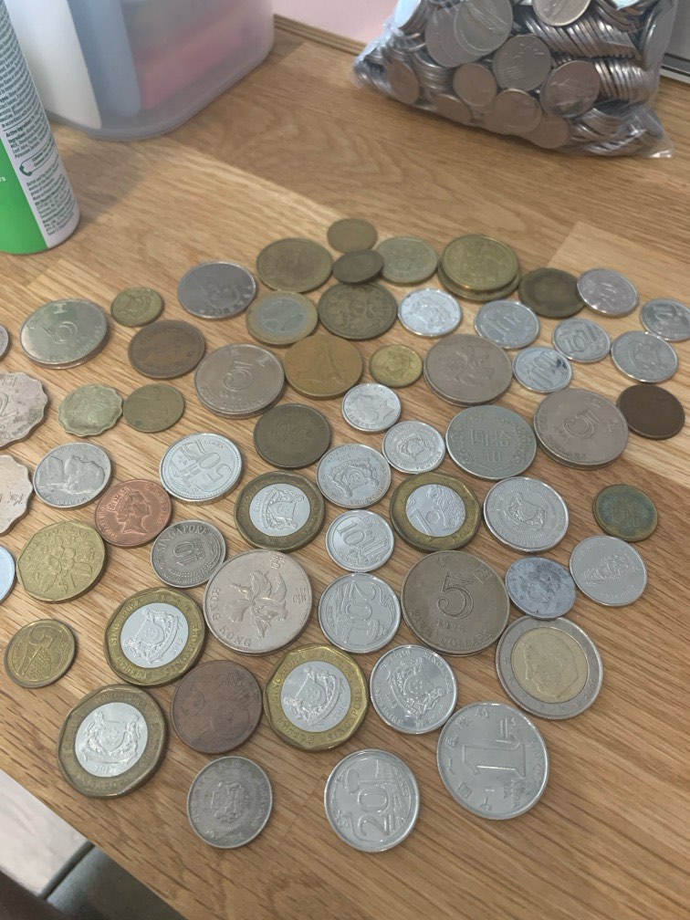 Hong Kong Singapore China Euro Syiling Currency cents, Hobbies & Toys ...