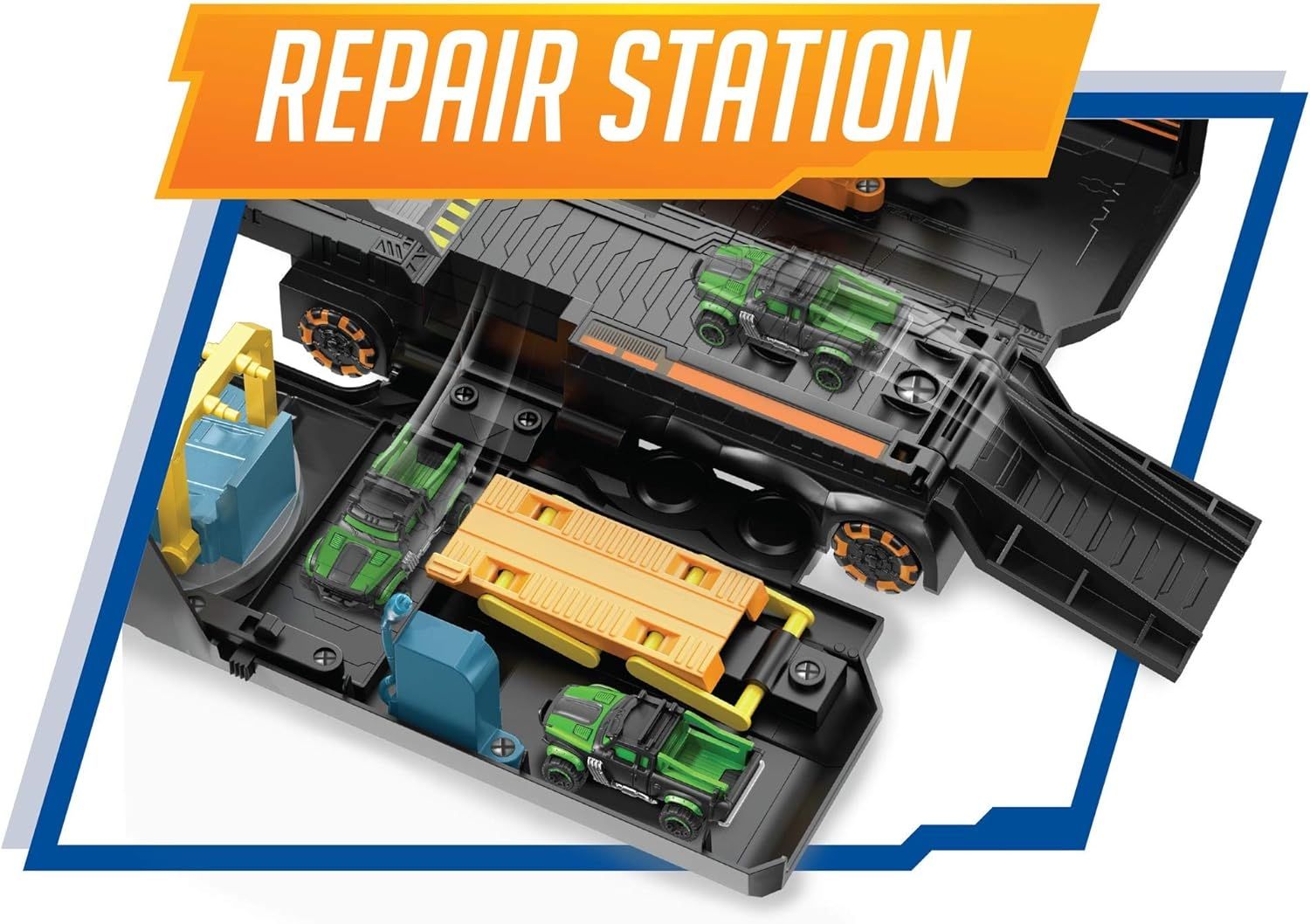 Hot Wheels Fast & Furious Spy Command Hauler Play Set Transporter Great ...