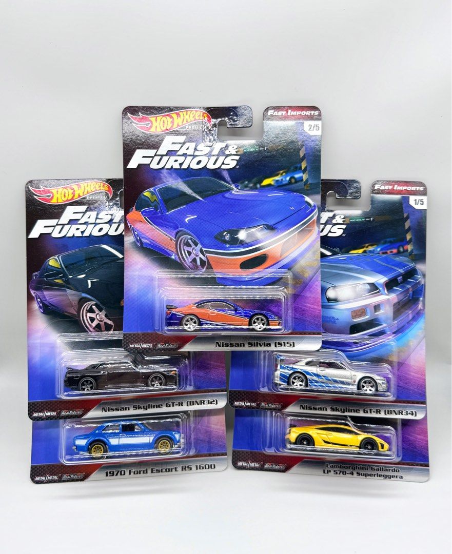 Hot Wheels Fast Imports Set Fast and Furious, Hobbies & Toys, Toys ...