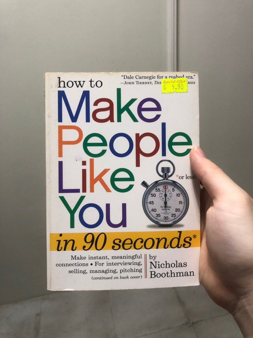 How to make people like you self help book, Hobbies & Toys, Books ...