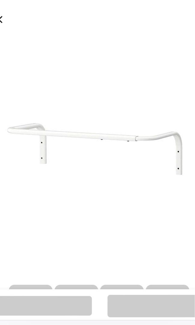 IKEA Mulig Clothes Bar White, Furniture & Home Living, Furniture ...