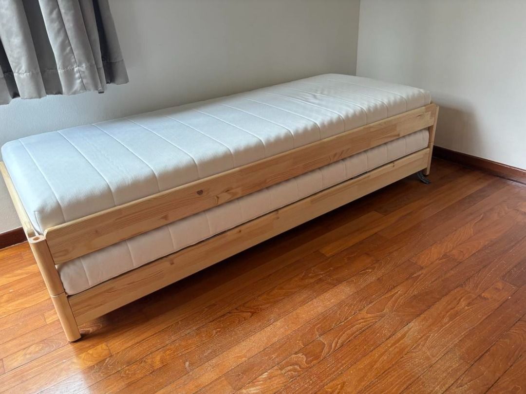 IKEA Stack Single Beds - Versatile, great for Guest Room/ Sleepovers ...