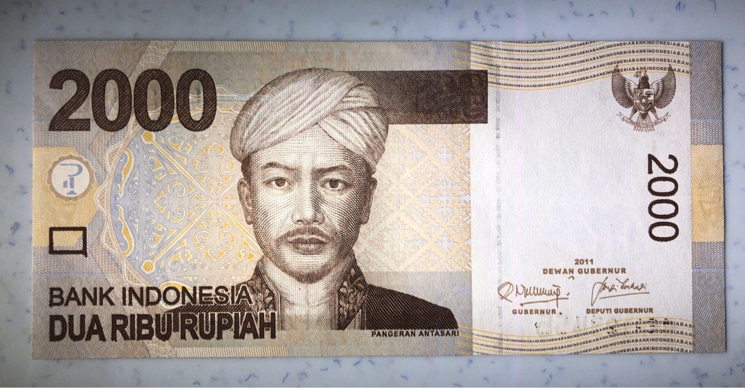 Indonesia Dua Ribu Rupiah (Ascending Ladder S/N), Hobbies & Toys ...