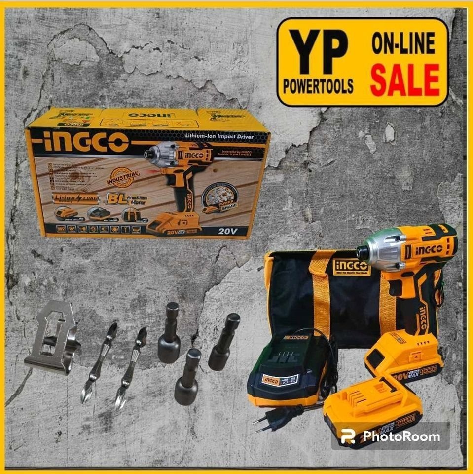 INGCO Brushless Impact Driver 20V CIRLI2002, Commercial & Industrial ...