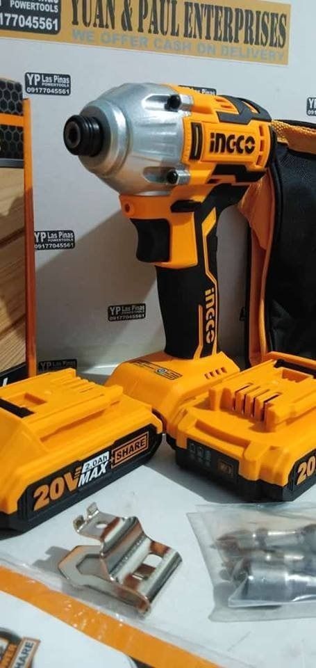 INGCO Brushless Impact Driver 20V CIRLI2002, Commercial & Industrial ...
