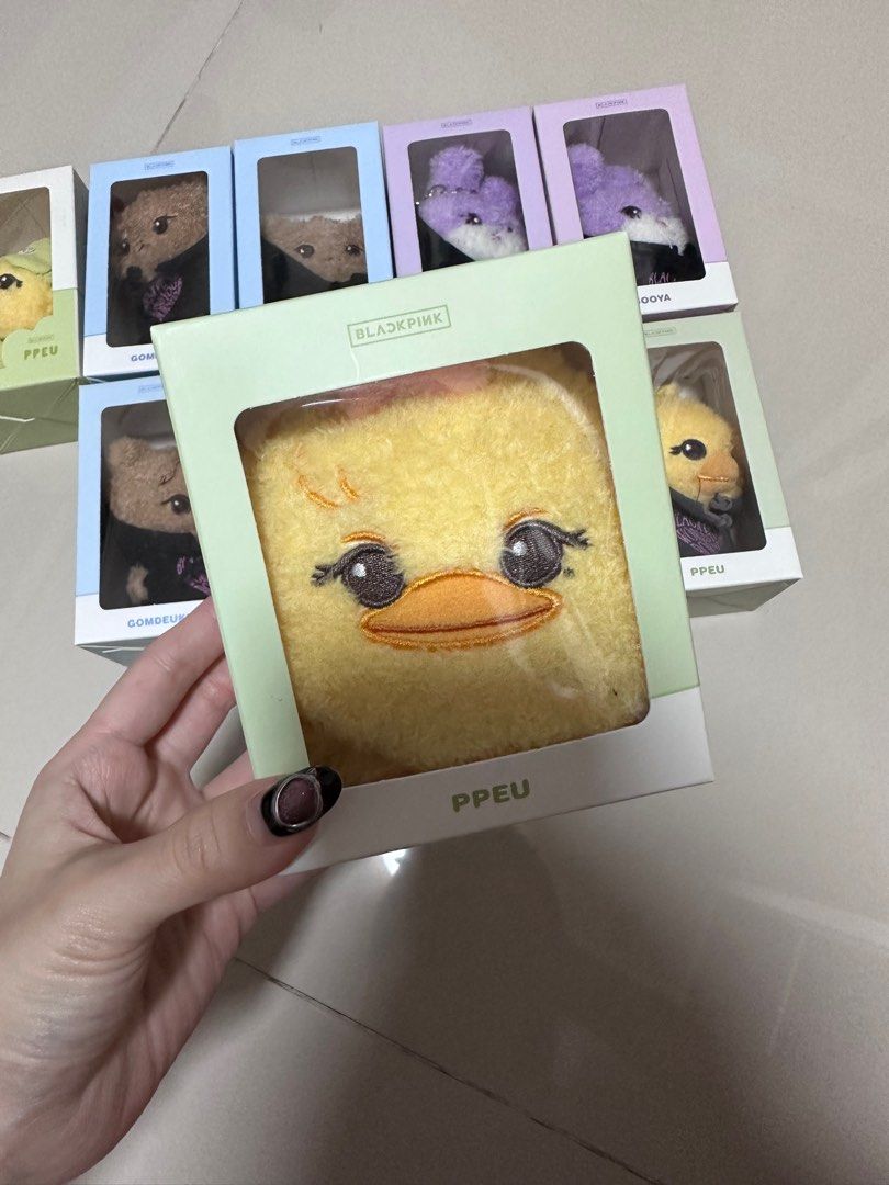 (instock) BLACKPINK Ppeu Character Face Backpack Pouch, Hobbies & Toys ...