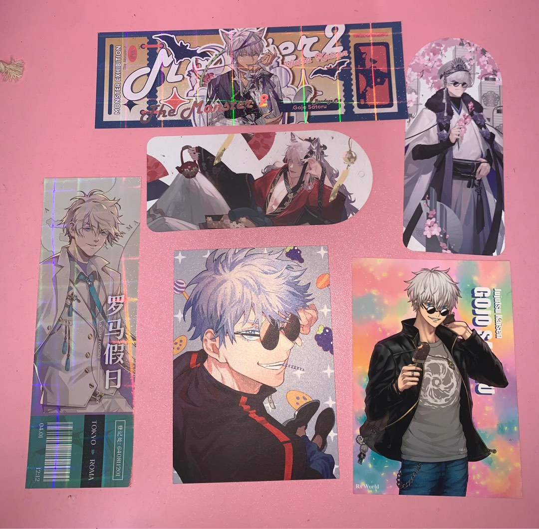 Jujutsu Kaisen Gojou Satoru artprint postcard bookmark jjk anime ...