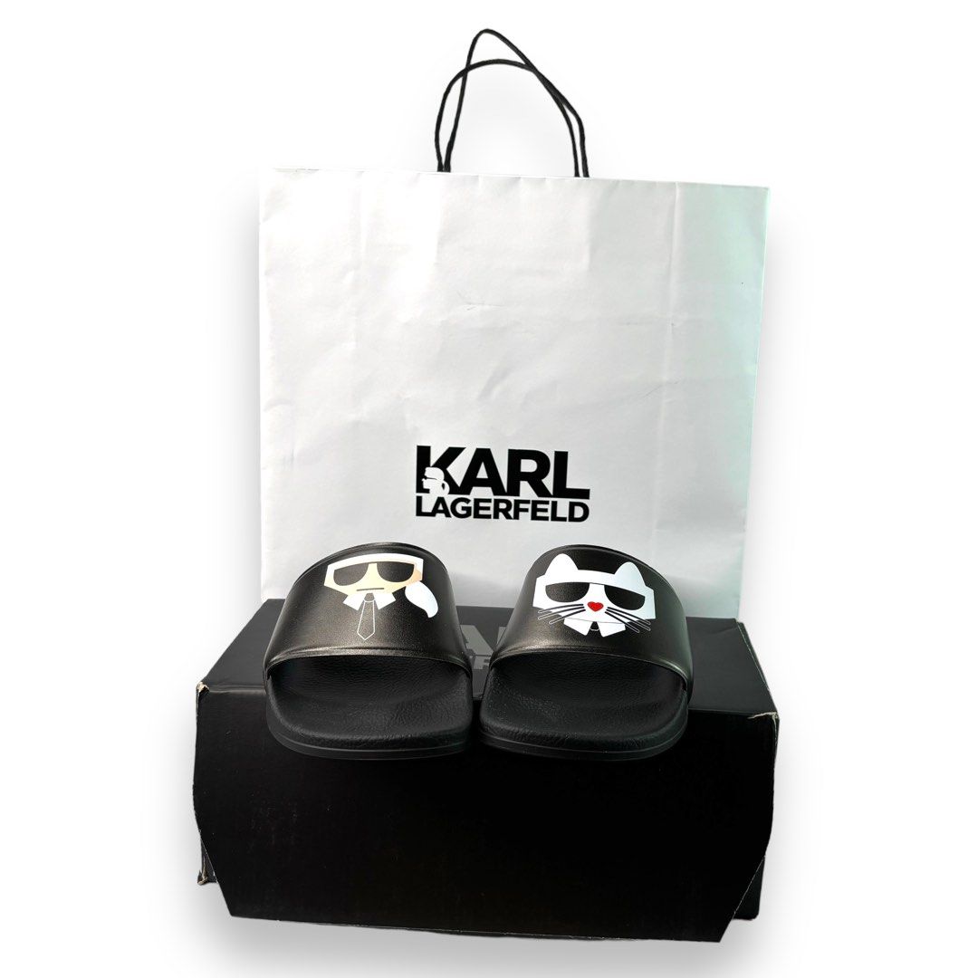 Karl Lagerfeld Slides, Luxury, Sneakers & Footwear on Carousell