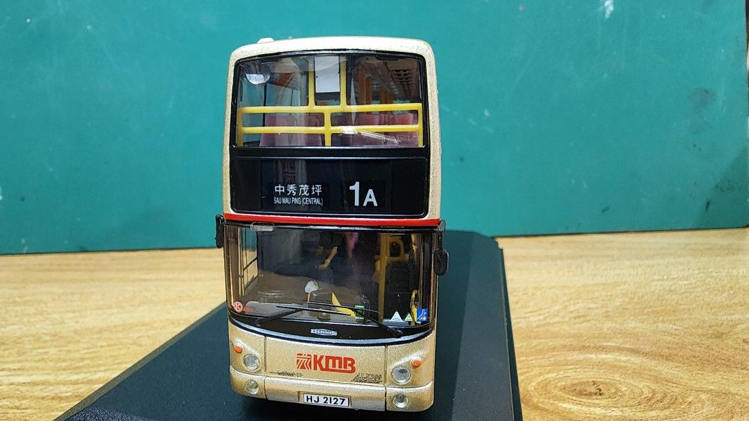 KMB Dennis trident 12m ATR1 HJ 2127 (1a 2015退役紀念版,1a 1997啟航版) 1/76九巴巴士 ...