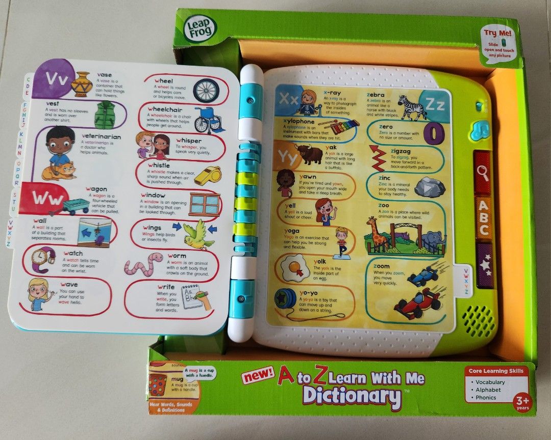 Leapfrog A to Z dictionary, Hobbies & Toys, Toys & Games on Carousell